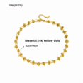 14K White Gold Vintage Golden Color Necklace For Women High Quality ...