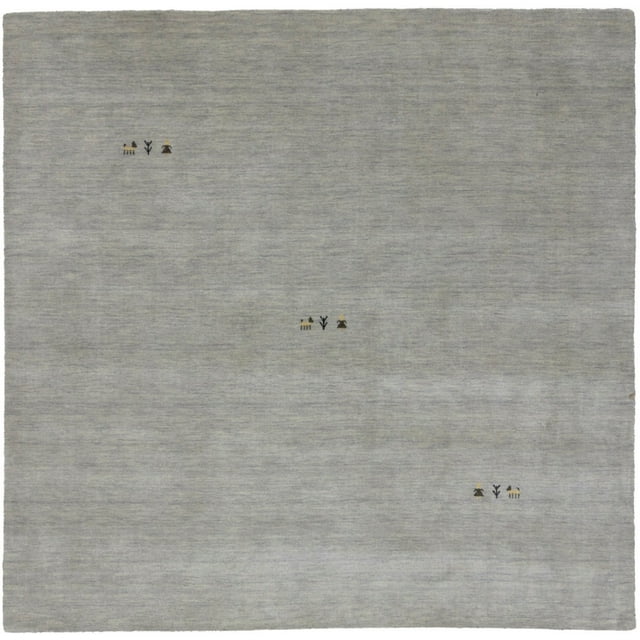 Greige Tribal 8X8 Gabbeh Modern Square Rug - Walmart.com