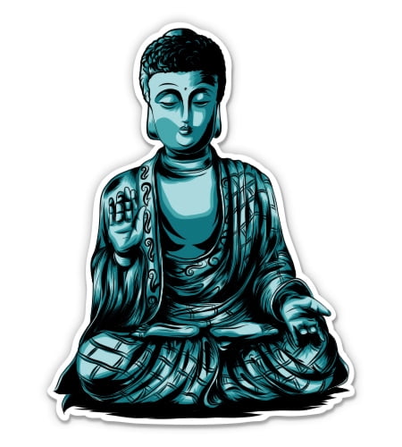 Buddah - 5" Vinyl Sticker - For Car Laptop I-Pad - Waterproof Decal ...