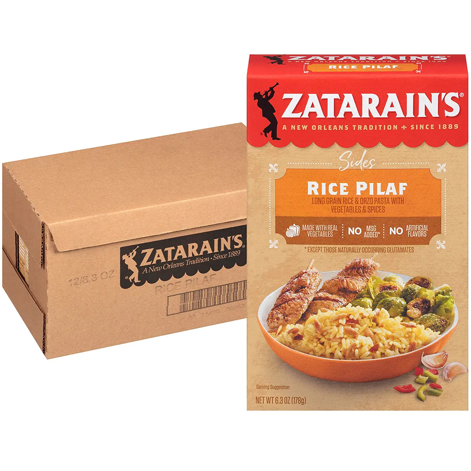 Zatarains Rice Pilaf, 6.3 Oz (Pack Of 12) - Walmart.com