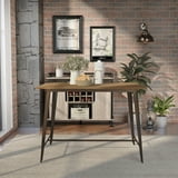 Furniture of America Rish Industrial Brown 54-inch Counter Height ...