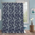 Blossoming Petals and Leaves Shower Curtain for Bathroom, Abstract ...