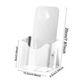 Acrylic Brochure Display Holder: 3pcs Pamphlet Stand Table Top Sign ...