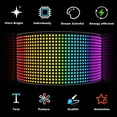 USB Car LED Sign Panel Flexible Display RGB Scrolling Message Board ...
