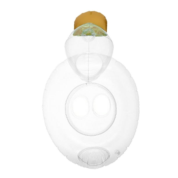 Transparent Duck Swimming Ring for Kids Baby Inflatable Swim Circle ...