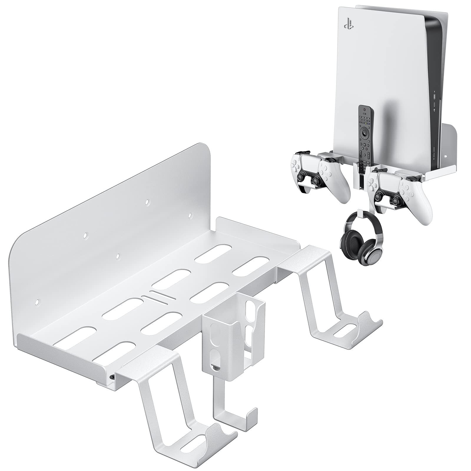 Achort PS5 Wall Mount, 5 in 1 Playstation 5 Wall Mount (Disc and ...