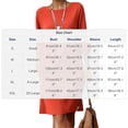 aohooy Midi Cotton Linen Summer Dresses for Women Roll Up 3/4 Sleeve ...