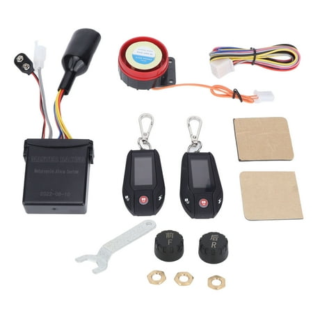 Motorcycle Anti Theft Device Kit, 433MHZ Motorcycle 2 Way Alarm System ...
