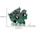 Aquariums Resin Shipwreck Fish Shelter Cave Decorative Wrecked Ship ...