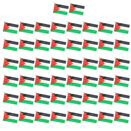 Palestine Mini Flags With Pole Hand Held Small Palestine Stick Flags ...