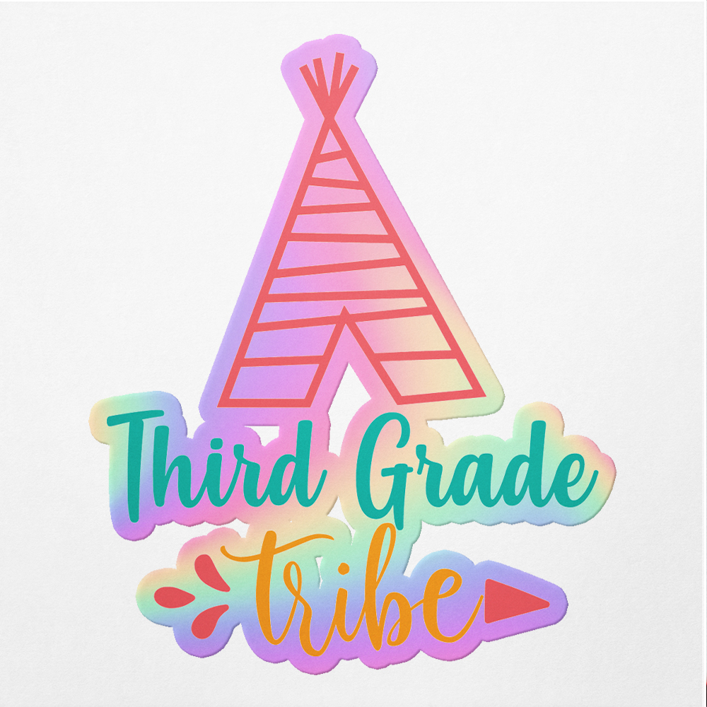 Vinyl Stickers Decals Of Thirth Grade Tribe - Apply On Any Smooth ...