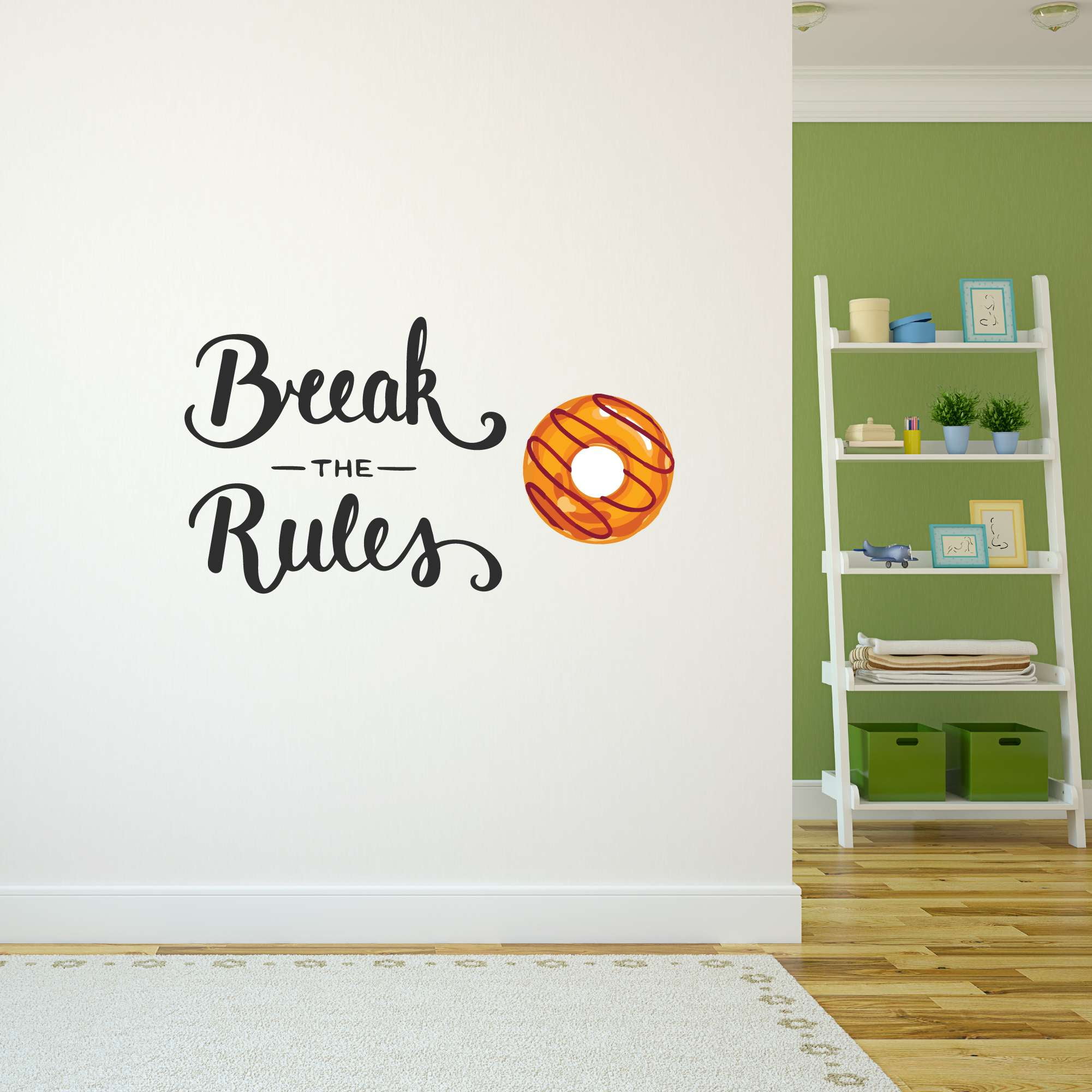 Girls Break the rules Cute Quotes & Sayings Wall Decal Decoration Life ...