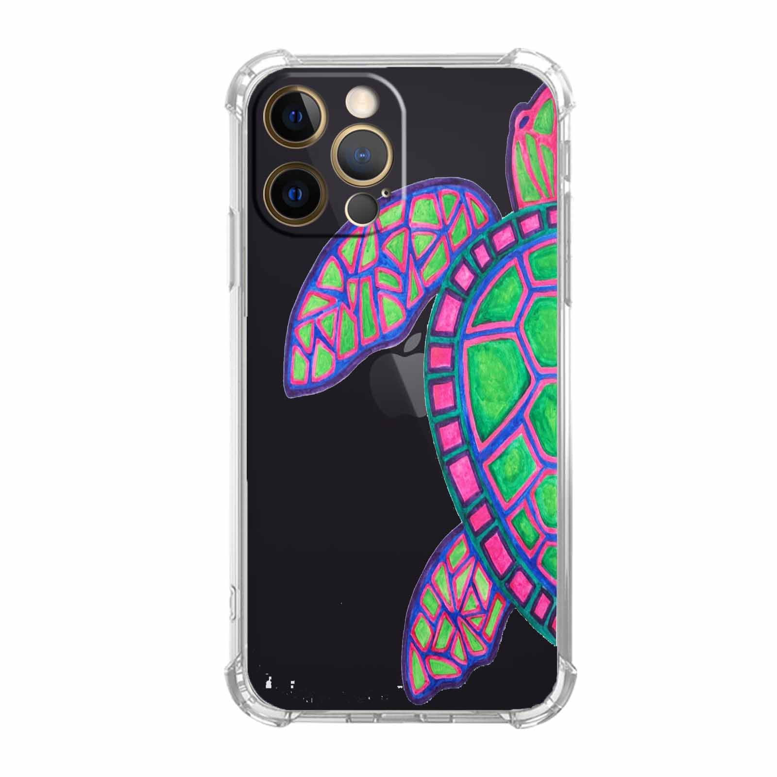 Ocean Turtle Clear Case for iPhone 12 Pro,Transparent Soft TPU Bumper ...