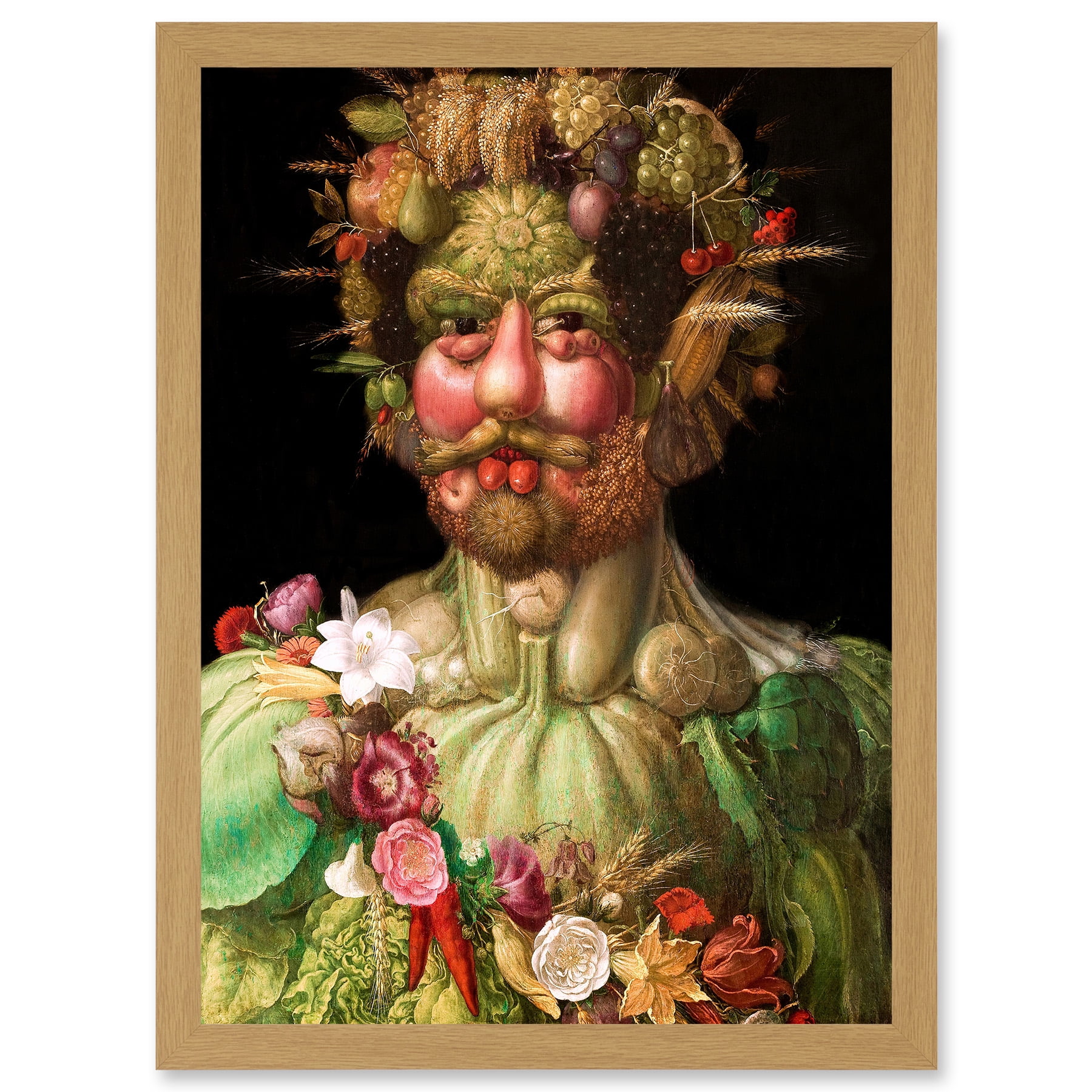Painting Portrait Arcimboldo Rudolf II Habsburg Vertumnus Vegetables ...