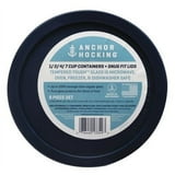 Anchor Hocking Glass Food Storage Containers with Lids, 8 Piece Set ...