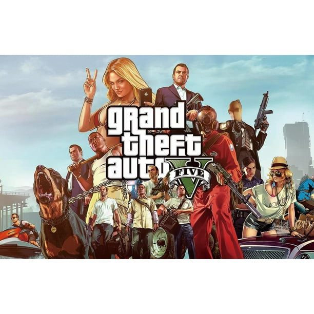Grand Theft Auto V Poster 12x18inch (30x46cm) poster, perfect for any ...