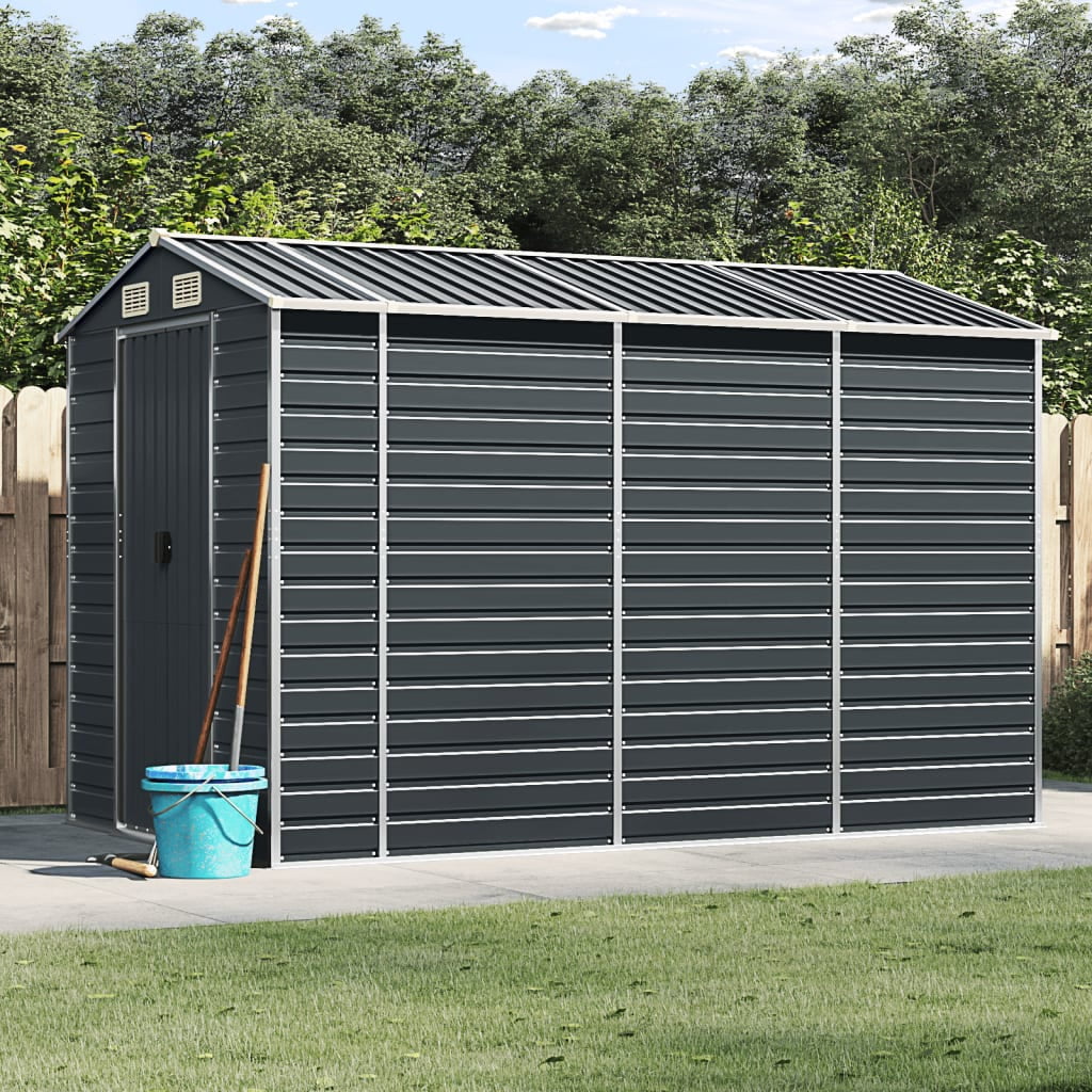 Click here for Vidaxl Garden Shed Anthracite 191x300x198 Cm Galva... prices