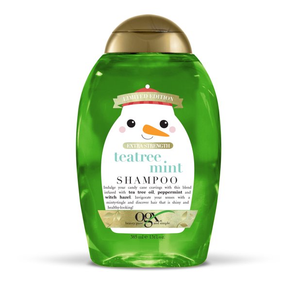 (OVER 40% OFF) OGX Holiday Extra Strength Tea Tree Mint Shampoo, 13oz ...