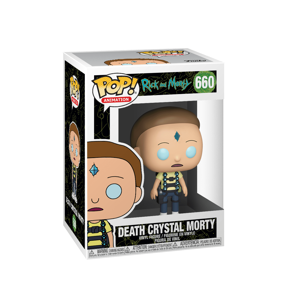 Funko POP! Animation: Rick & Morty - Death Crystal Morty - Walmart.com ...