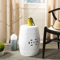 Safavieh Modern Ming Ceramic Garden Stool in White - Walmart.com