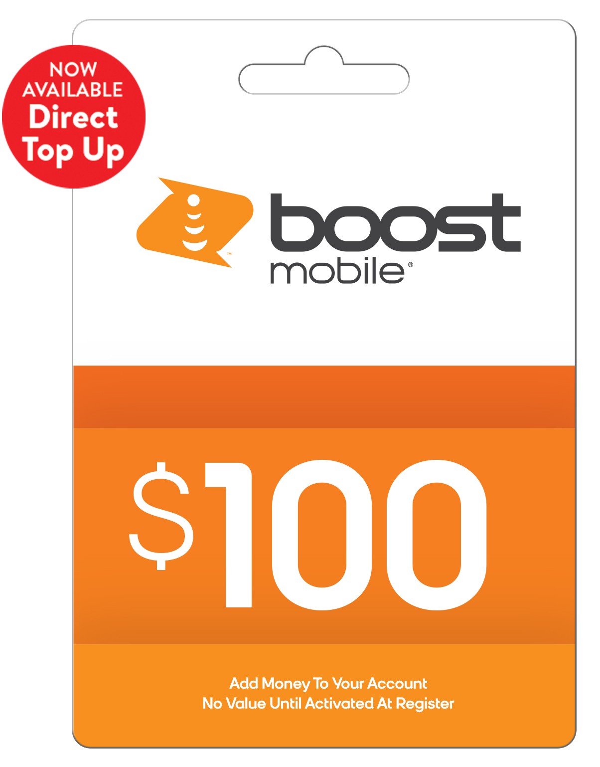 Boost Mobile $100 Direct Top Up - Walmart.com - Walmart.com