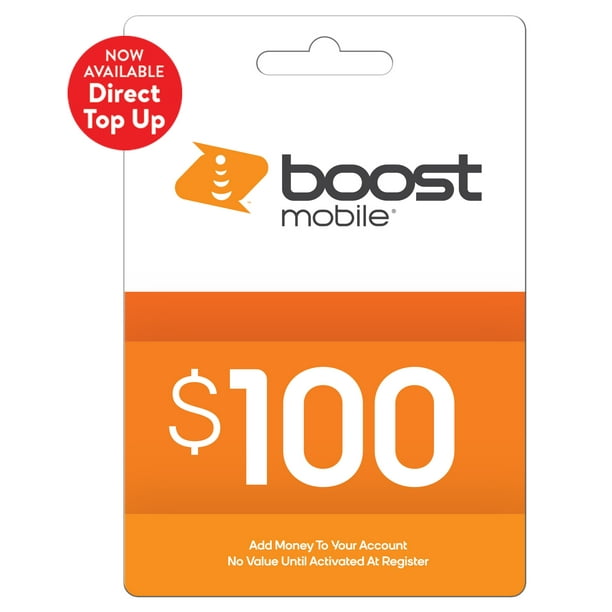 Boost Mobile $100 Direct Top Up - Walmart.com - Walmart.com