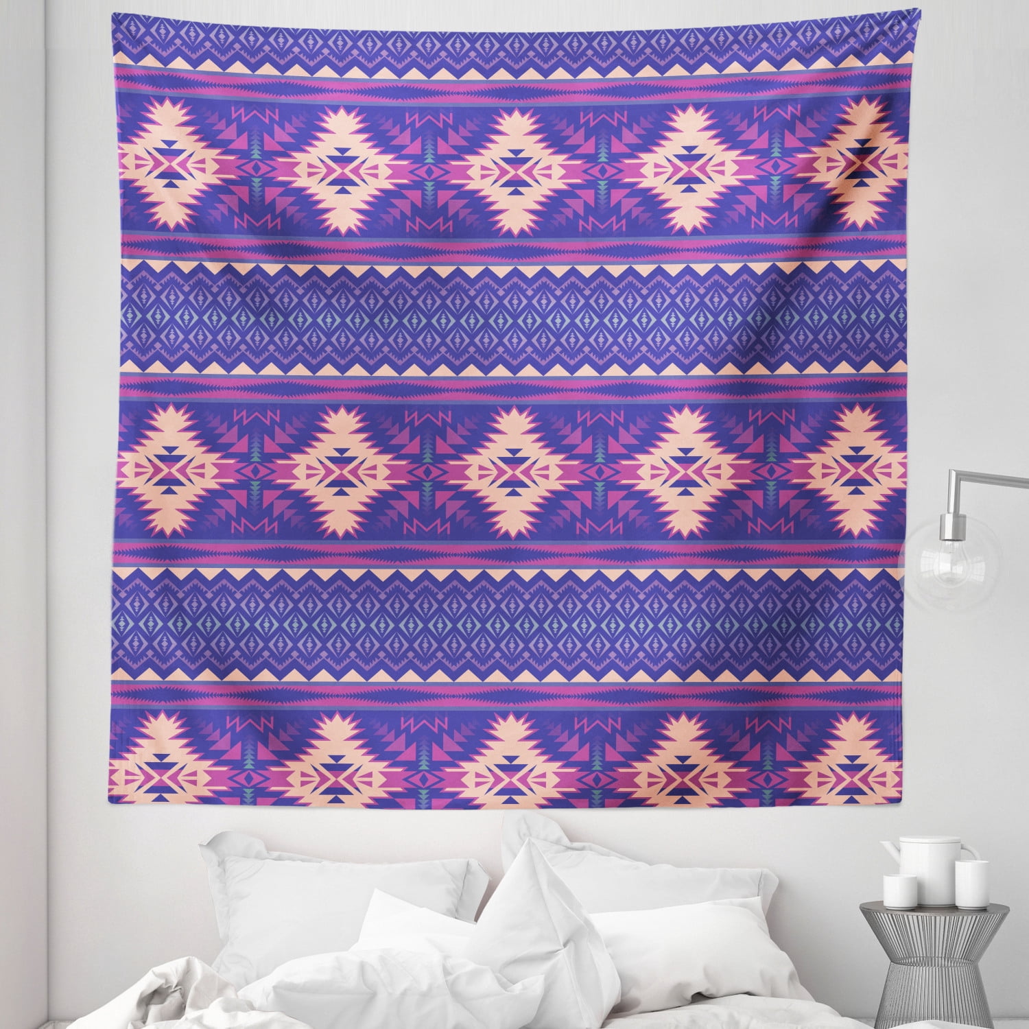 Aztec Tapestry, Modern Inspire Print of Mexican Civilization in ...