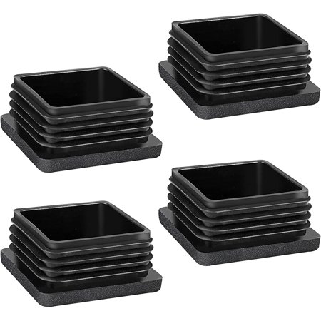 YDJKET Chair foot plugs, four 40×40mm pipe plugs, metal pipe plugs ...