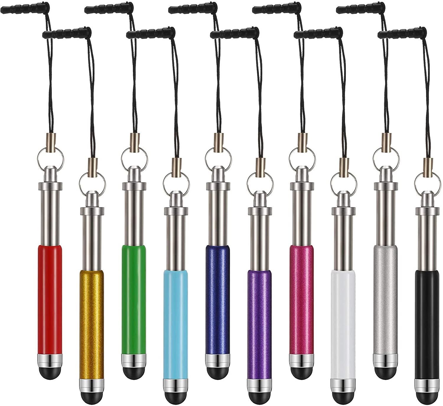 22 Pieces Kids Stylus Pen Retractable Stylus Pens Compatible with iPad ...