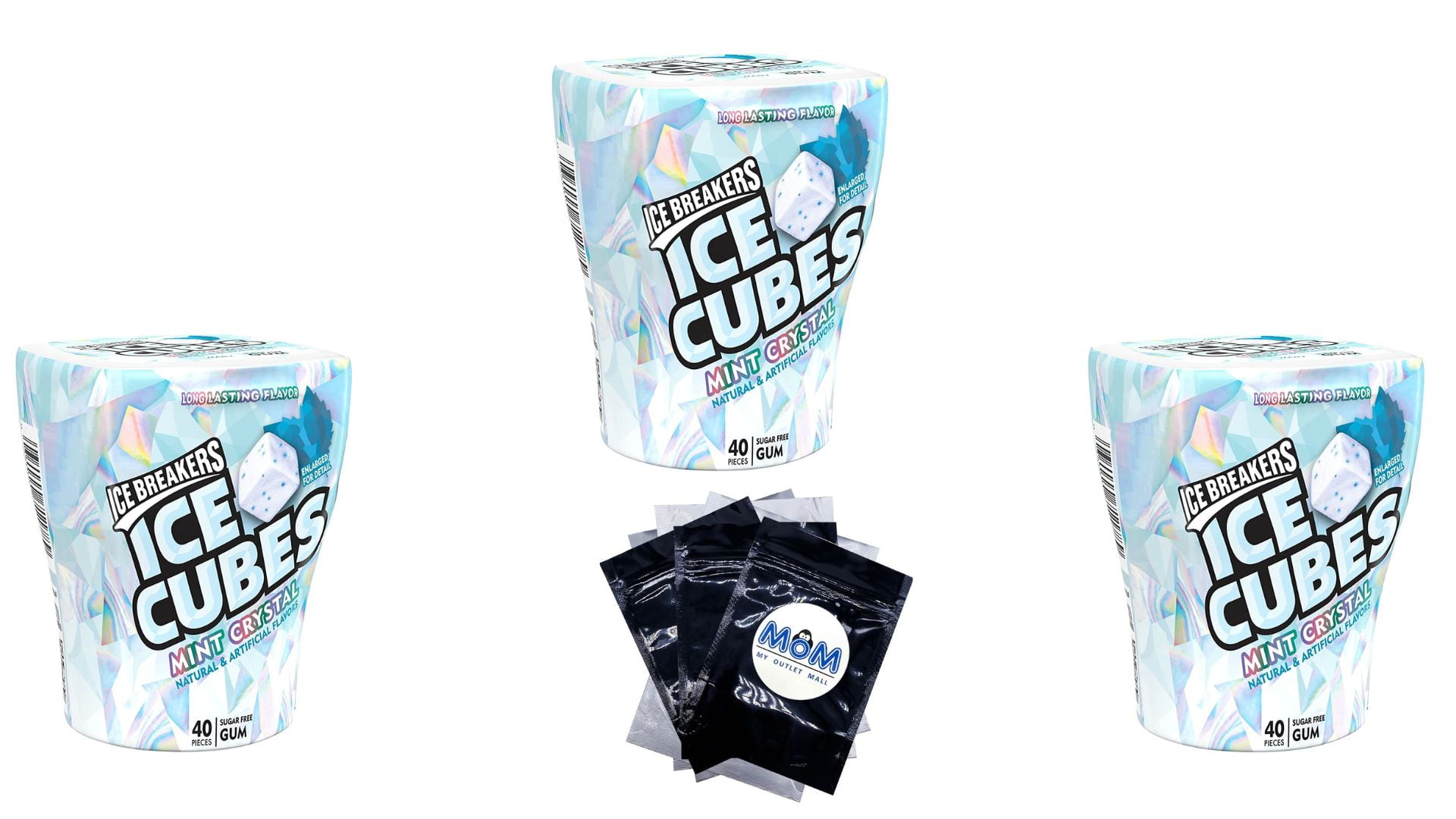 Ice Breakers Ice Cubes Sugar Free Gum Mint Crystal Gum Ice Cubes Gum