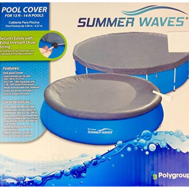 summer waves pool cover 13-14 ft pools - Walmart.com