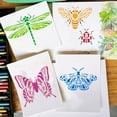 Butterfly Painting Stencil 11.8x11.8inch Reusable Dragonfly Drawing ...