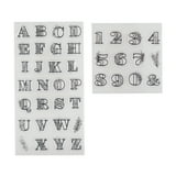 Foliage Alphabet & Numbers Clear Stamps by Recollections™ - Walmart.com