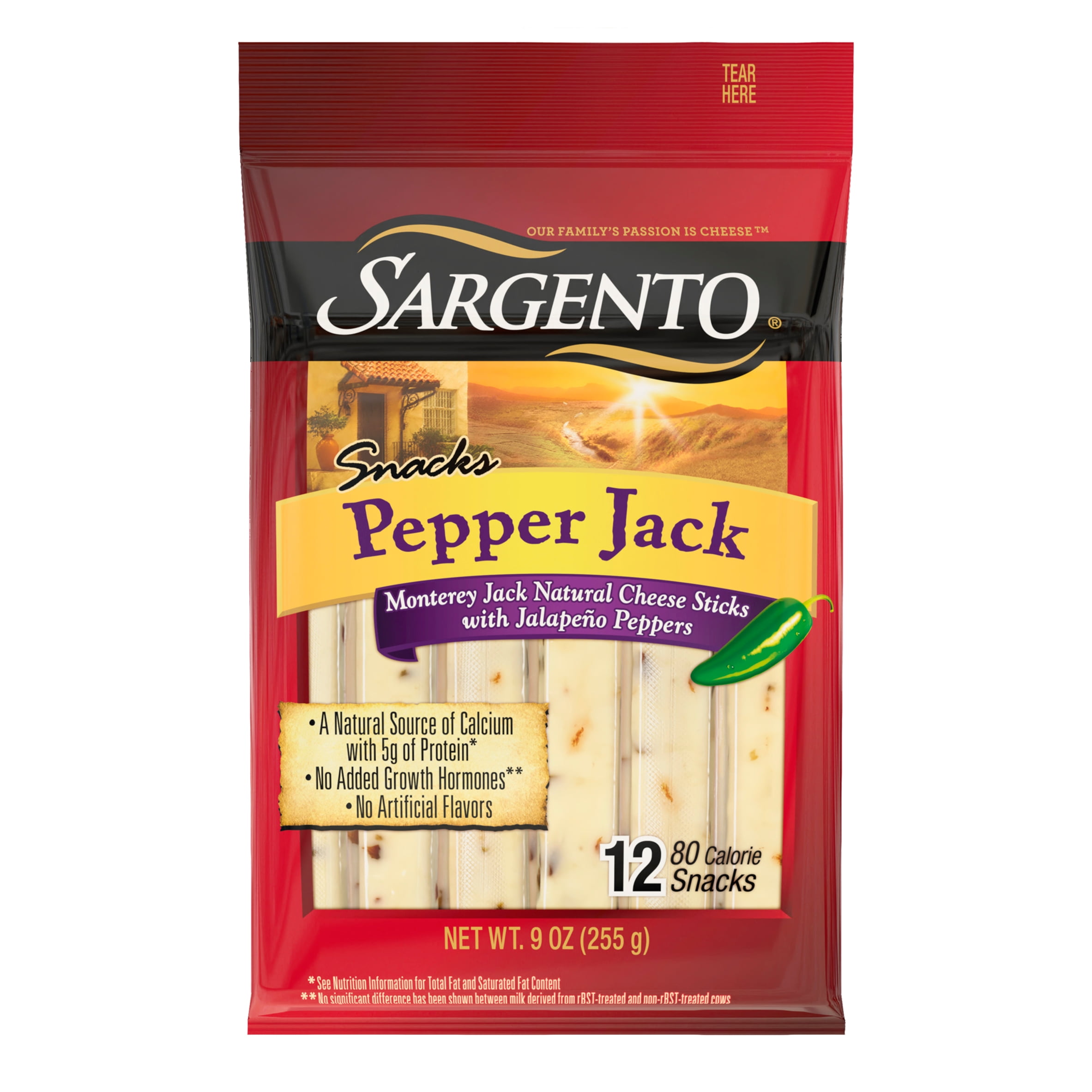 Sargento® Pepper Jack Natural Cheese Snack Sticks, 12-Count - Walmart ...