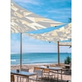 Abstract Geometric Sun Shade Sail 14'X18' Yellow Bold Shapes Graphic ...