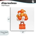 Stupell Industries Orange Handbag & Balloons Wall Plaque Art, design by ...