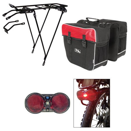 Cycle Force Bicycle Rack, Rear Light, and Pannier | Walmart Canada
