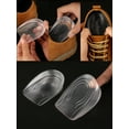 Upgrade and Widen Height Increase Insoles, 1/4" to 1" Gel Shoe Heels ...