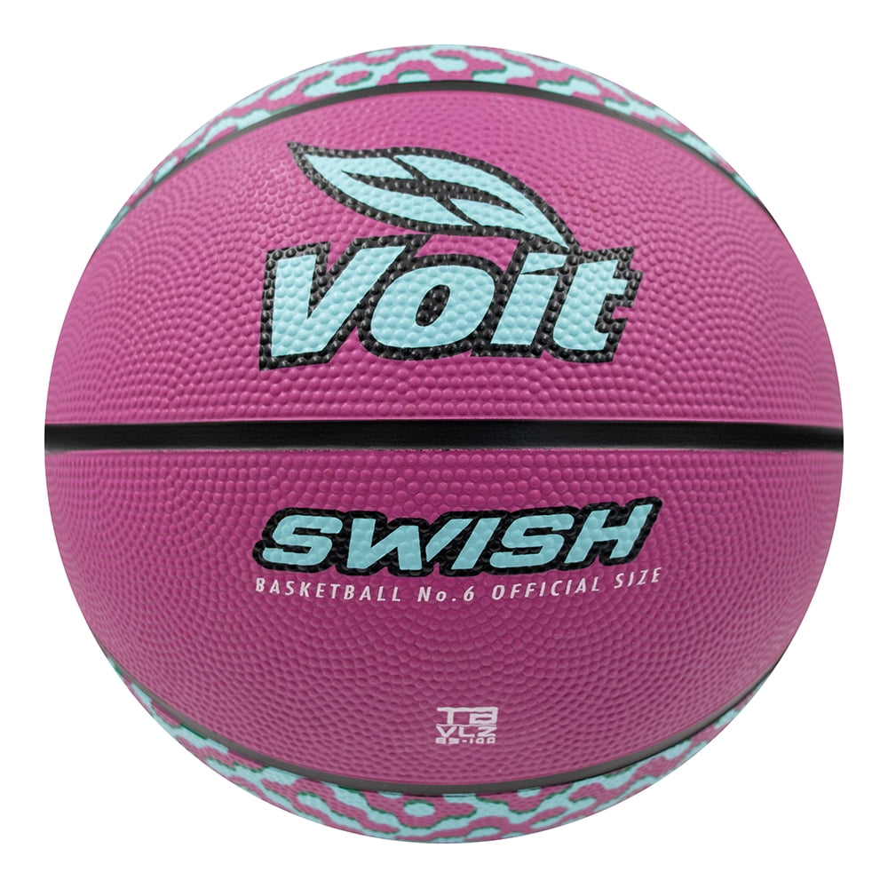 Voit Balón de Basquetbol No. 6 Swish color rosa, 28.5 pulgadas, de hule ...