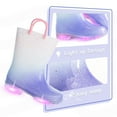 Girls Gradient Waterproof Light Up Rain Boots Kids Glitter Rain Boots ...