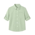 Bigetiay Boys Button Down Shirts Classic Fit Formal Short Sleeve ...
