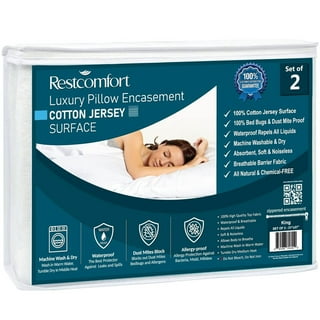 Standard Size LuxGuard Sleep Safe ZipCover Pillow Encasement / Allergy ...