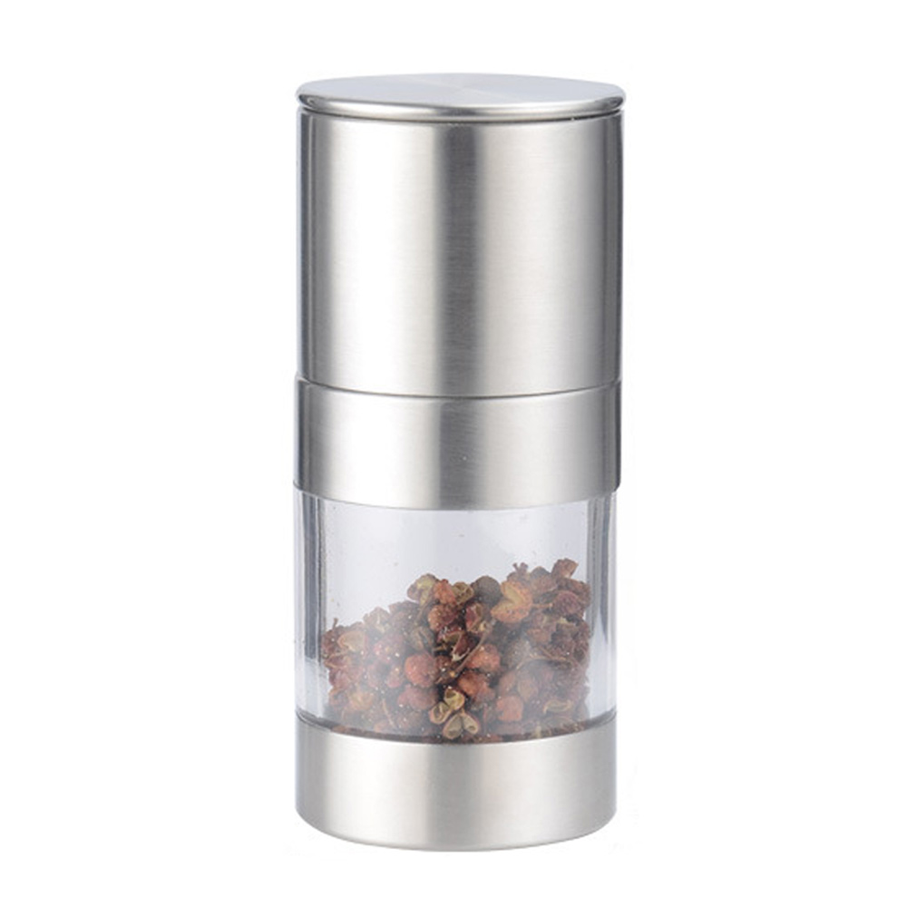 Stainless Steel pepper Grinder, black pepper double head manual fast ...