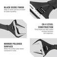 8-Inch Adjustable Wrench, Wide Jaw Opening Black Oxide Finish Plumbing ...