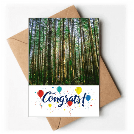 Green Forestry Science Nature Scenery Wedding Cards Congratulations ...