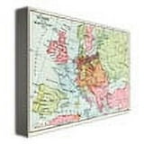 Trademark Art 'Map of Europe After the Peace of Tilsit, 1807' Canvas ...