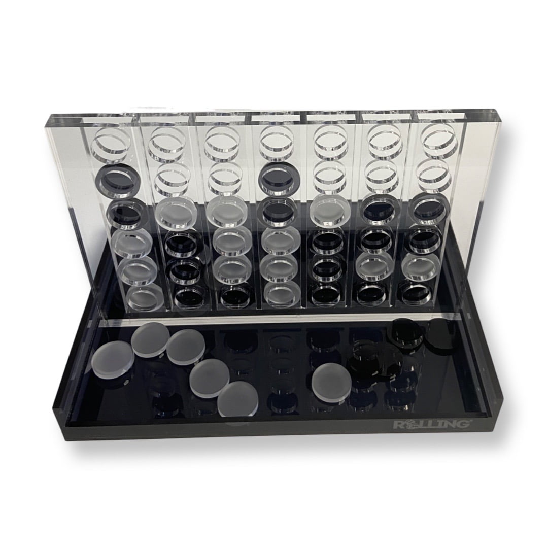 Four-In-A-Row - Connect Game (Clear / Black) - Walmart.com