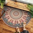 Bohemian Floor Mat – Semicircle Retro Persian Door Mat, Foldable ...
