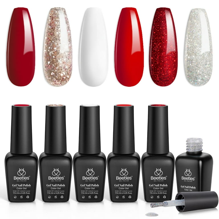 Red White And Silver Nail Designs