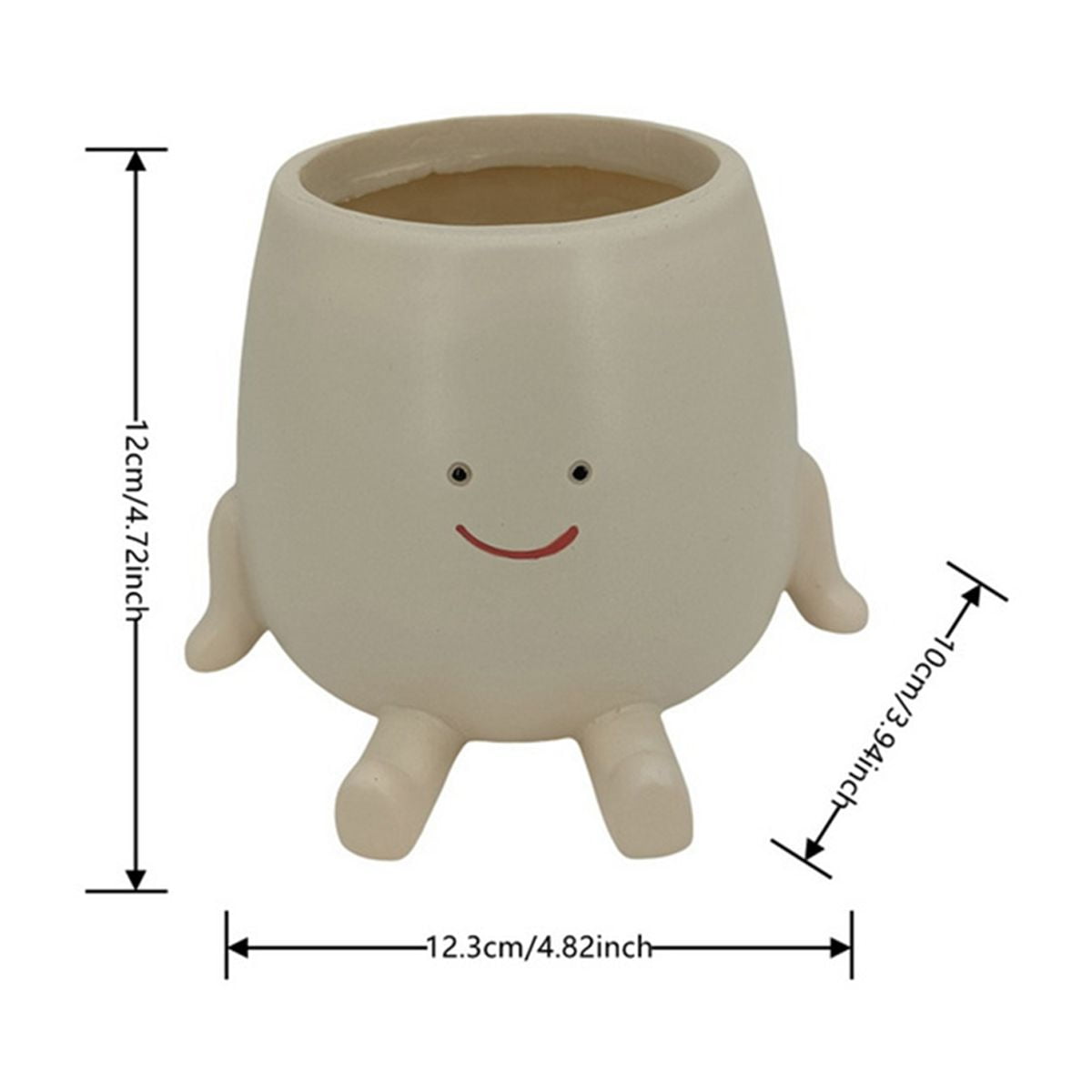 Click here for Unbranded Smile Face Planter Pot Funny Plant Pot F... prices
